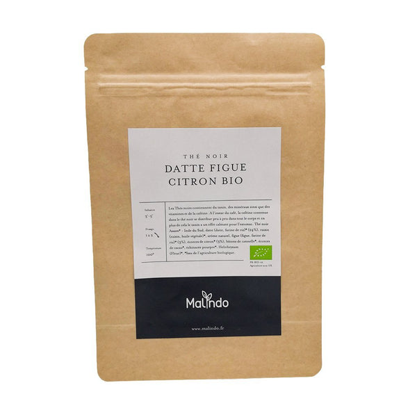 Thé Bio - Thé noir Datte Figue Citron Bio - Thé d'exception